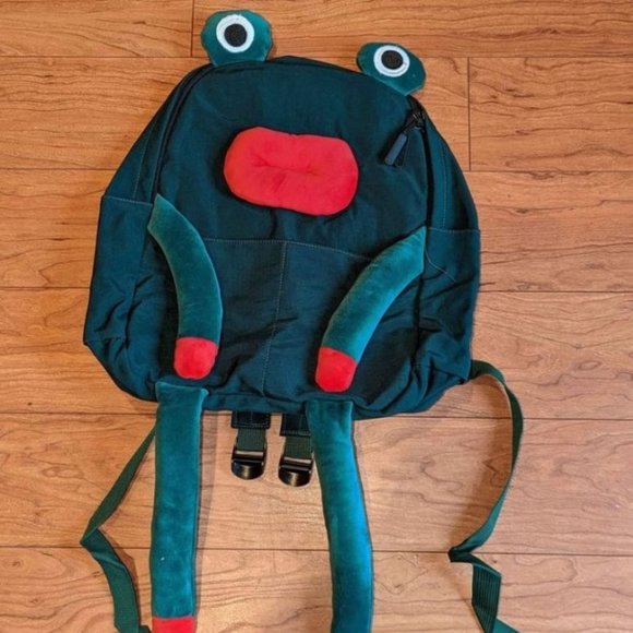Bags | New Funny Cartoon Frog Backpackgreen | Poshmark